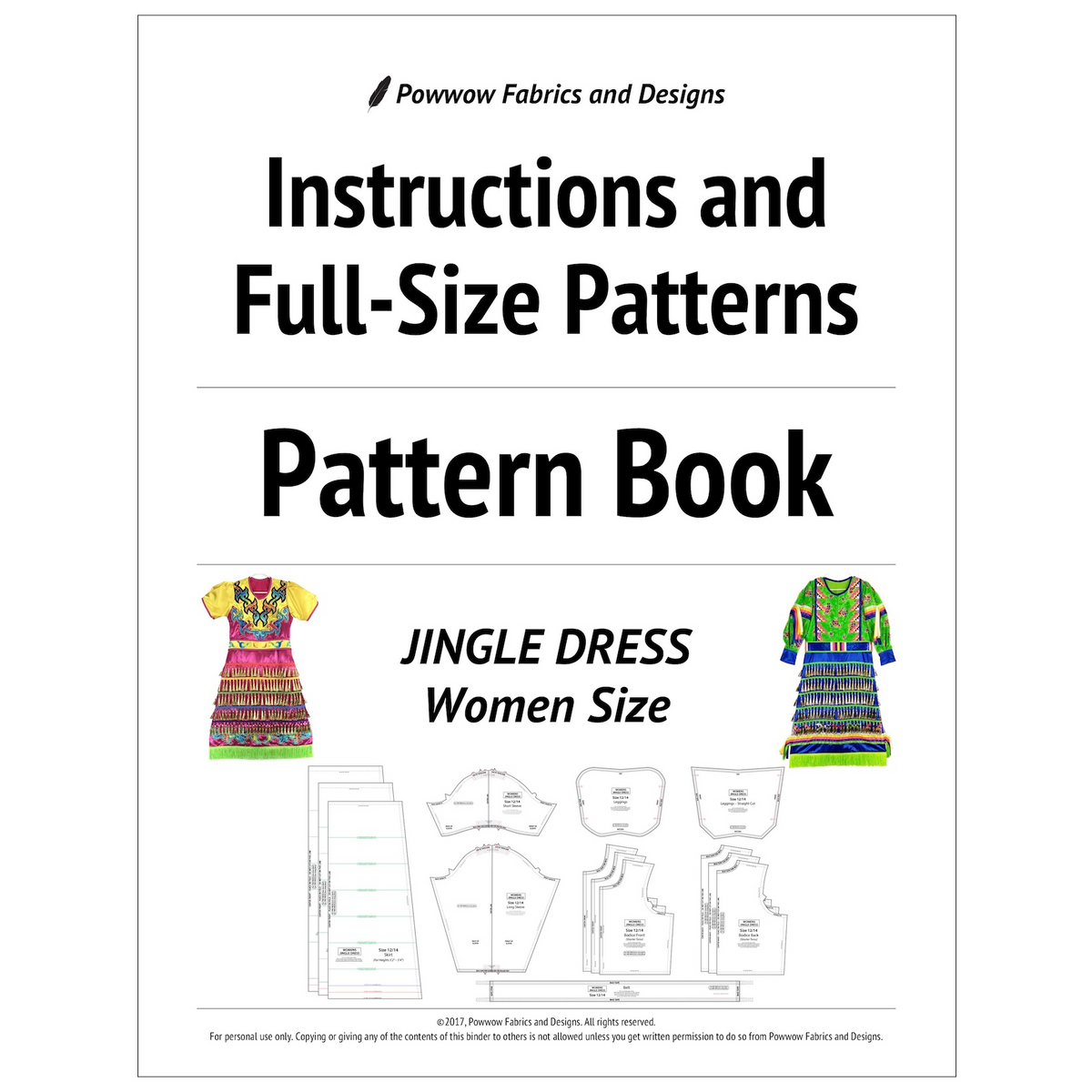 Womens Jingle Dress Outfit Pattern Book – Powwow Fabrics and Designs