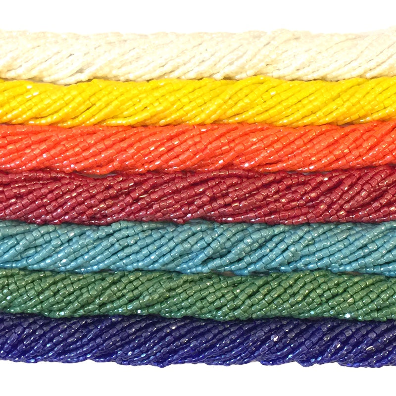 Basic: Opaque Lusters - Bead Packs (Size 9, 3-Cut) – Powwow Fabrics and ...