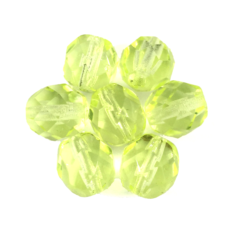 Light Yellow - Glass Fire Polished Beads, 8mm – Powwow Fabrics and Designs